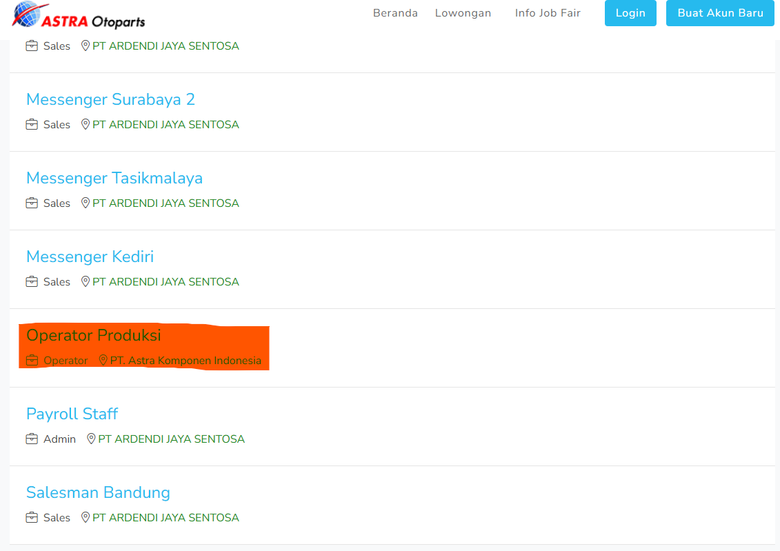 Lowongan Kerja Cikarang PT Astra Komponen Indonesia Oktober 2025 ...